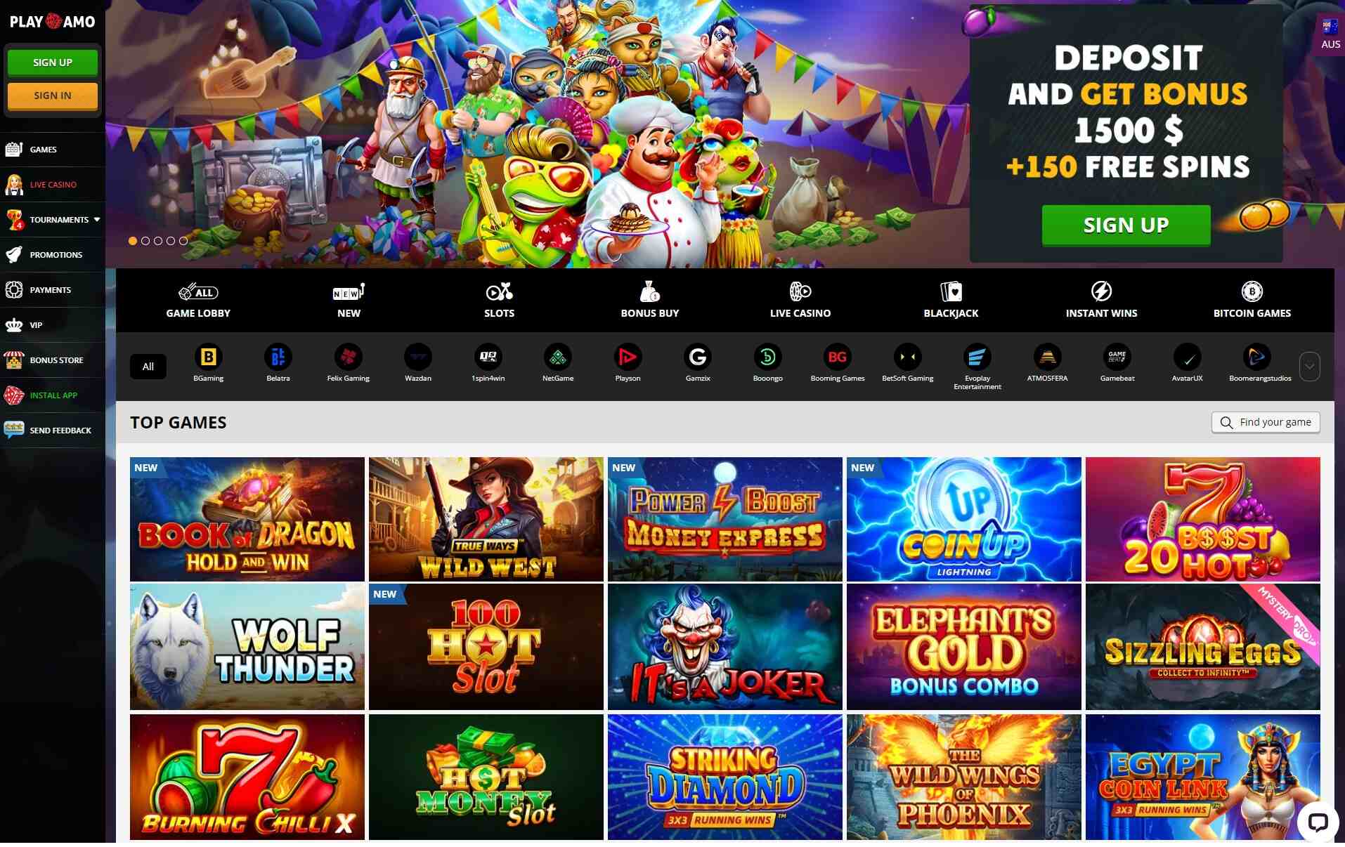 Playamo Casino Australia 100 Bonus Up To 100 150 Free Spins